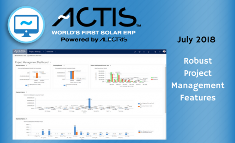 ACTIS World’s First Solar ERP July 2018 Update - Alectris